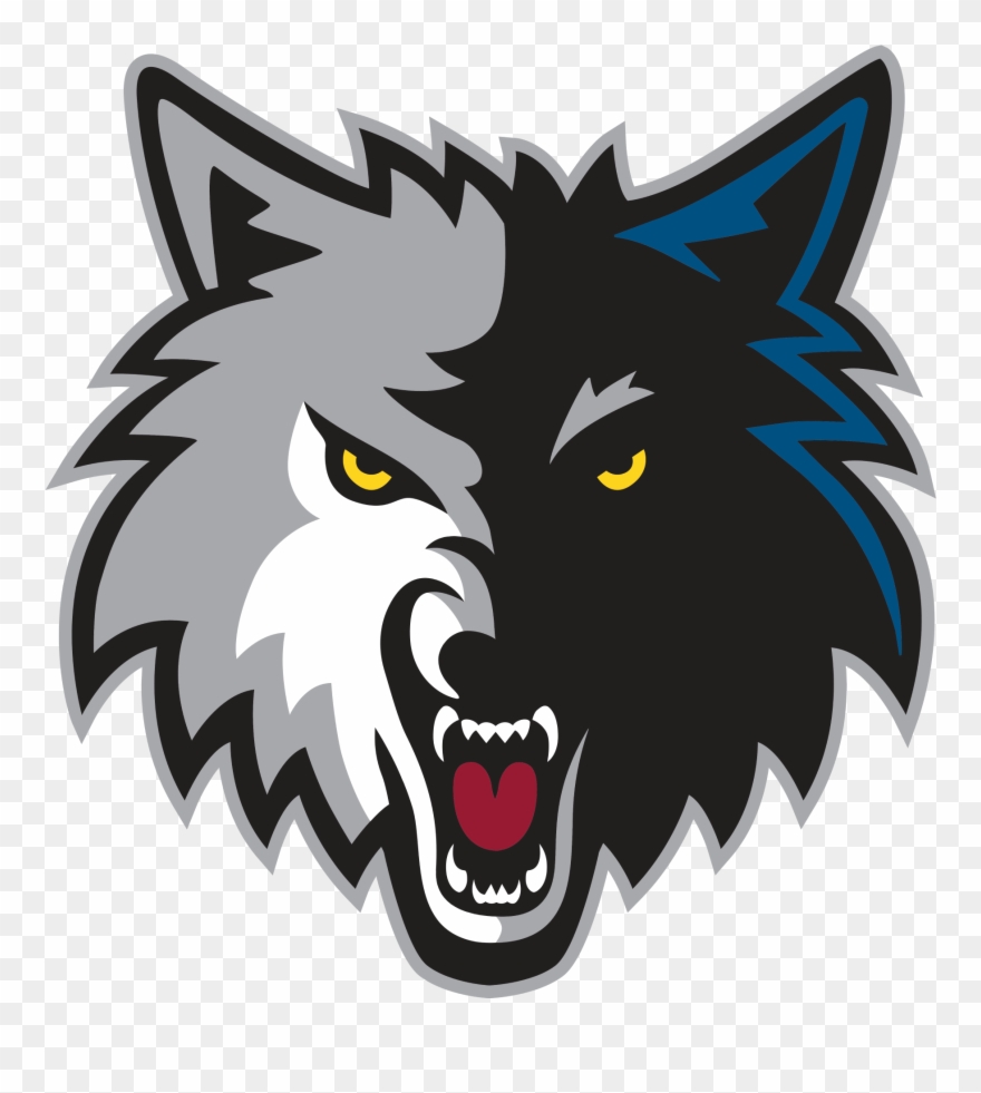 Gray Wolf Clipart Animated - Minnesota Timberwolves Logo - Png Download ...