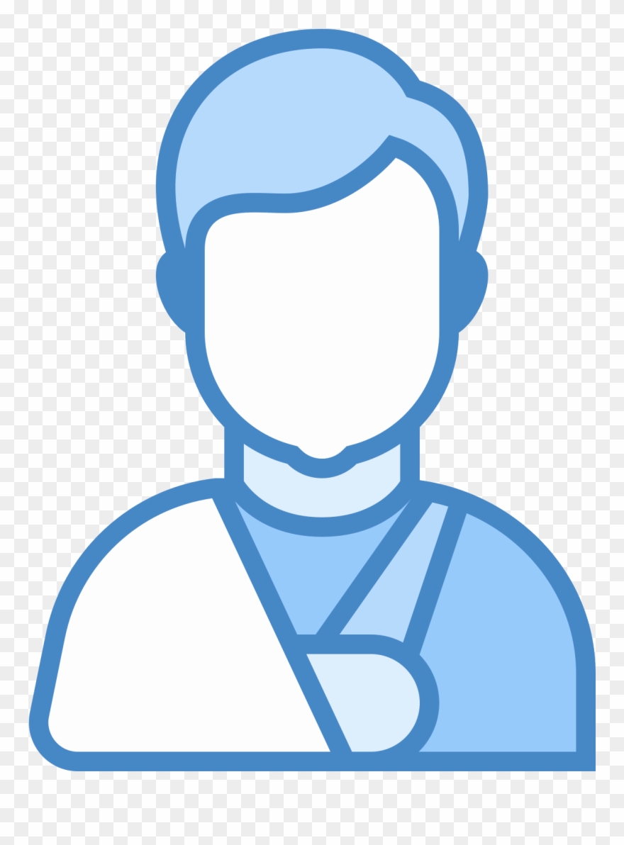 A Graphic Of The Top Half Of A Person - Blue Icons Png Businessman ...