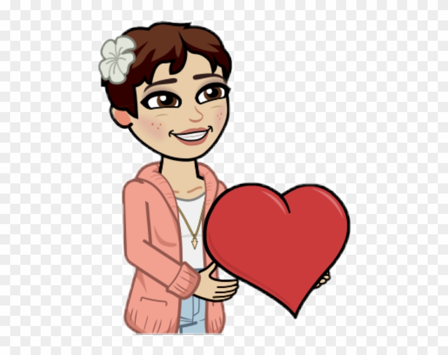 Download Bitmoji Mybitmoji Snapchat Emoji Love Heart Red - Bitmoji Love ...