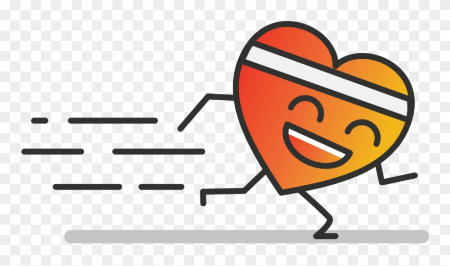 Heart Guy - Running - Heart Running Clipart (#1489280) - PinClipart