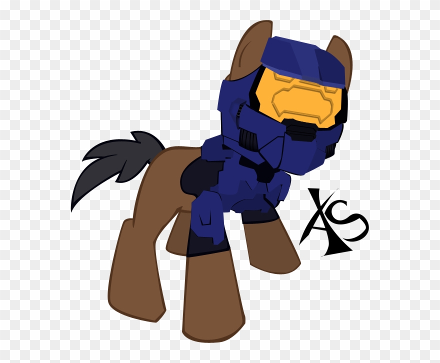 Combat Evolved Anniversary Pony Master Chief Horse - Halo Mlp Drawing ...