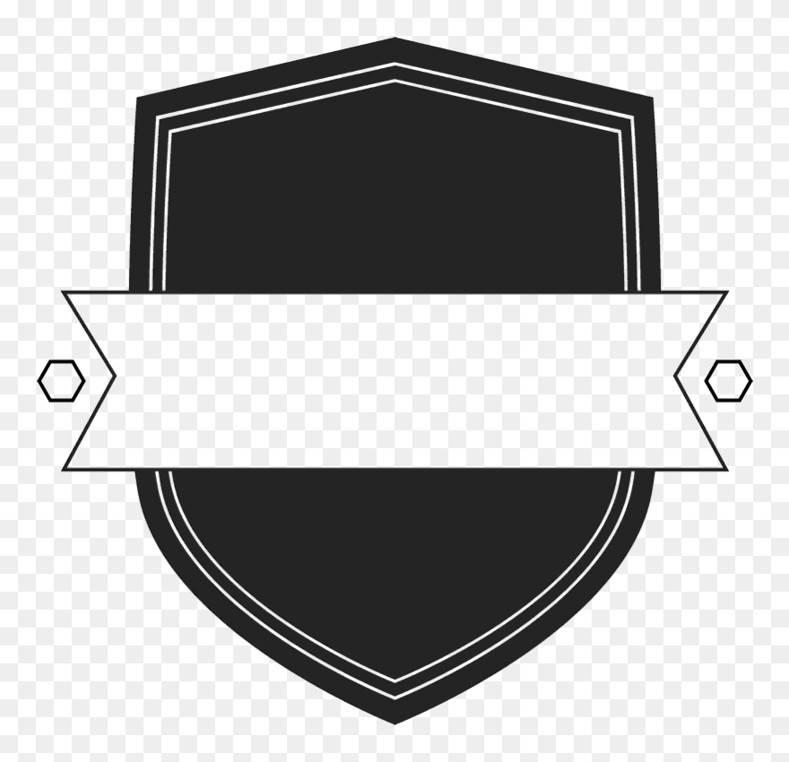 Download Solid Shield And Banner Rubber Border Miscellaneous - Shield ...