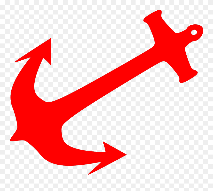 Clip Art At Clker Free Download - Transparent Background Red Anchor ...