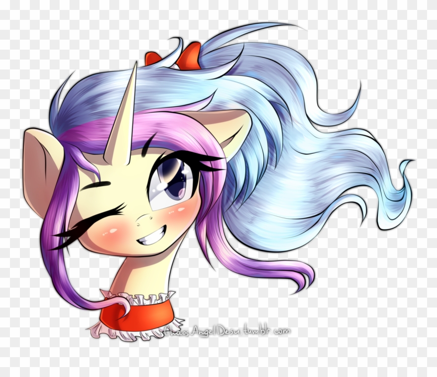 Download Chaosangeldesu, Bow, Bust, Choker, Grin, Hair Bow, - Portrait ...