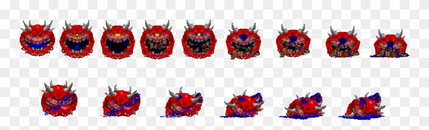 Hd Pickup Sprites - Cacodemon Sprites Clipart (#1532676) - PinClipart