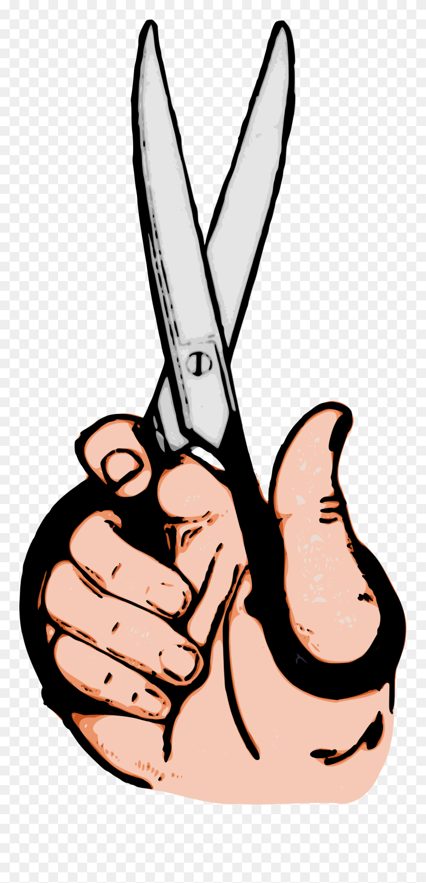 Download Medium Image - Hand With Scissors Drawing Clipart (#1539162 ...