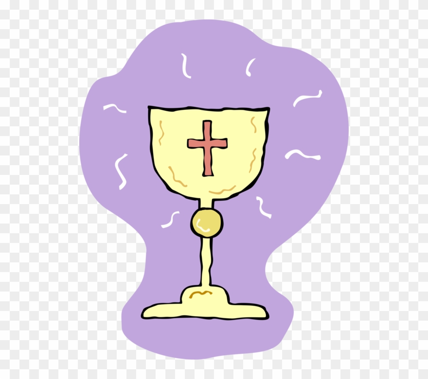 Vector Illustration Of Christian Religious Faith Communion - Comunhão ...