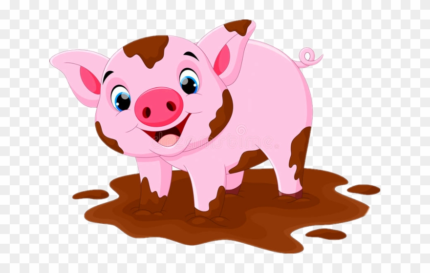 Download Pig In Mud Cartoon Clipart (#1565056) - PinClipart