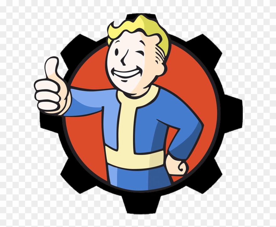 Download So I Added The Gear Around The Vault Boy - Vault Boy Sticker ...