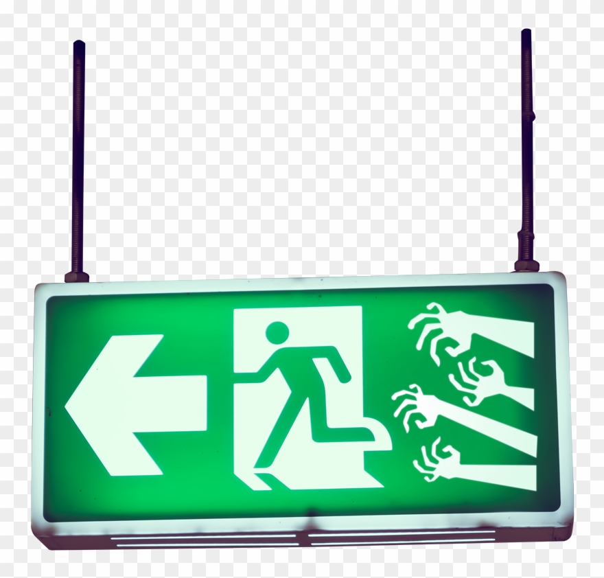 Download Exit Sign Escape Rooms Escape Asylum - Exit Sign Clipart ...