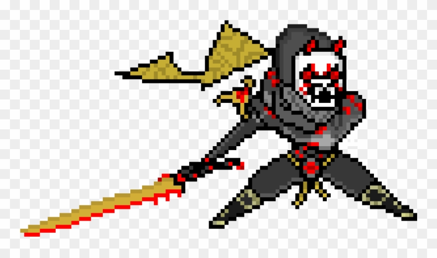 Oni Genji Pixel - Oni Ninja Pixel Clipart (#1579238) - PinClipart