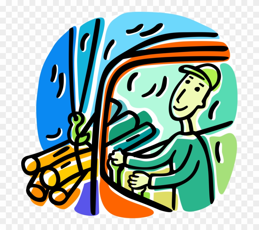 Vector Illustration Of Forestry And Logging And Wood - Forestry And ...