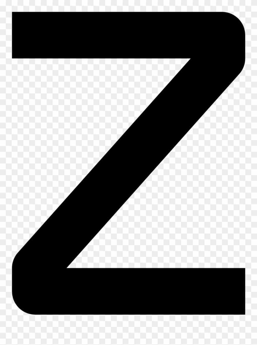 Z Icon - Z Clipart Black - Png Download (#1598236) - PinClipart