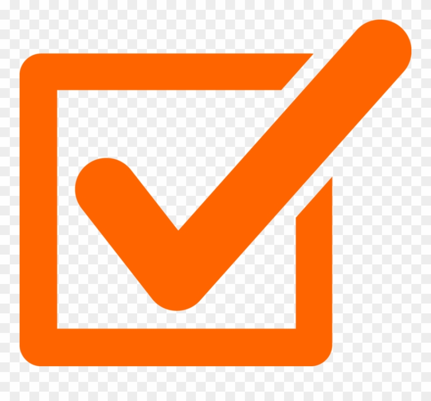 Download Orange Checkmark Clipart Check Mark Clip Art - Tick Mark Png ...