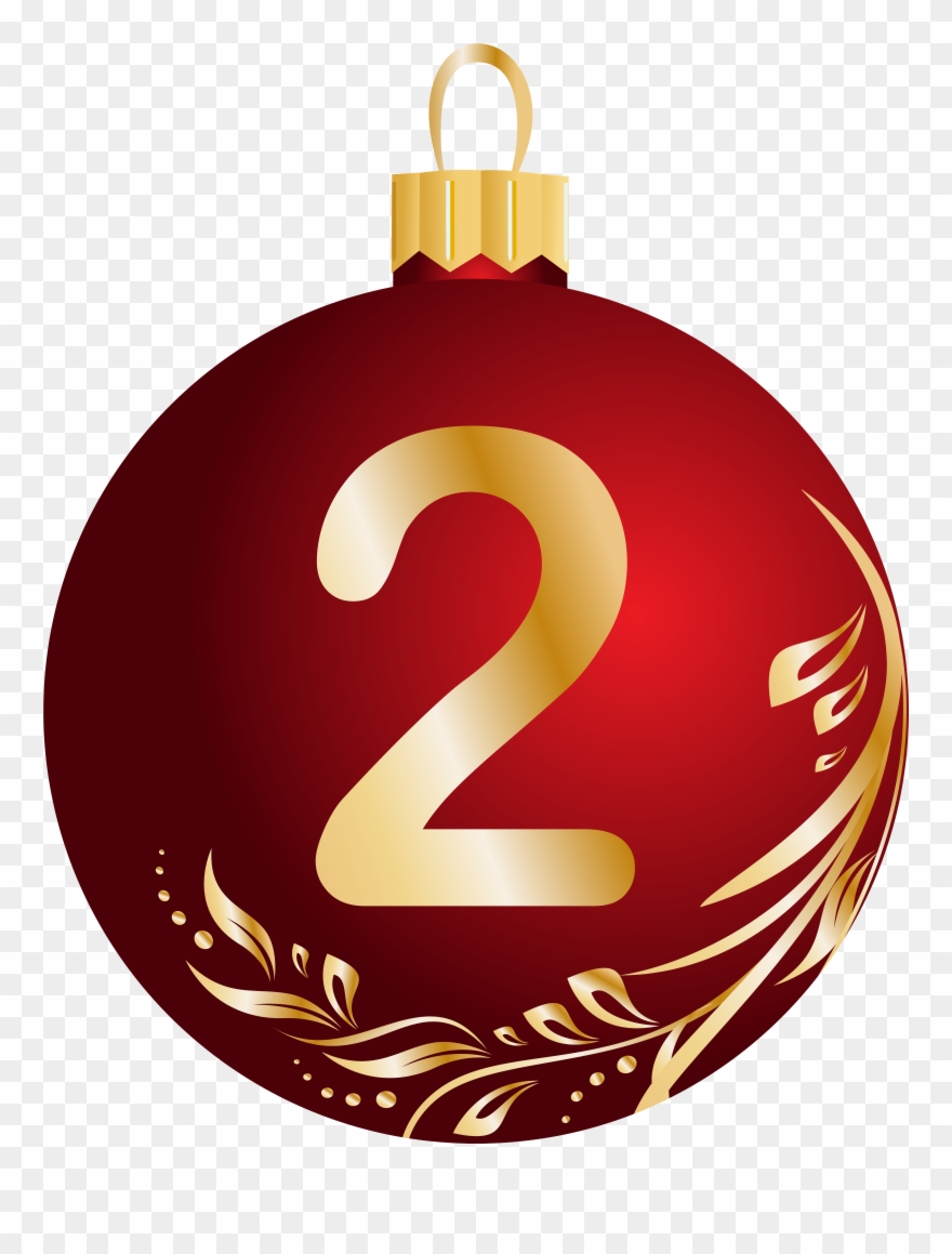 Christmas Ball Number Two Transparent Png Clip Art - Christmas Ball ...