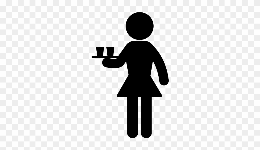 Clip Free Library Clip Art Icon Transprent Png Free - Waitress Symbol ...