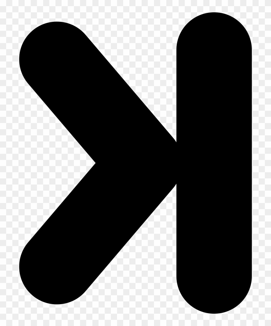 Clip Art Transparent Navigate To End Right Symbol With - Arrow - Png ...