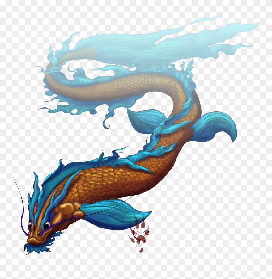 Dragon Fish - Dragon Koi Clipart (#1604093) - PinClipart
