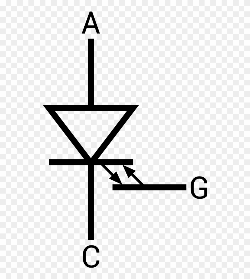 Symbol Of Gto - Gate Turnoff Thyristor Symbol Clipart (#1613459 ...