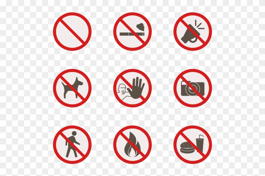 Download Prohibited Icons Free Warning - Prohibition Signs Png Clipart ...