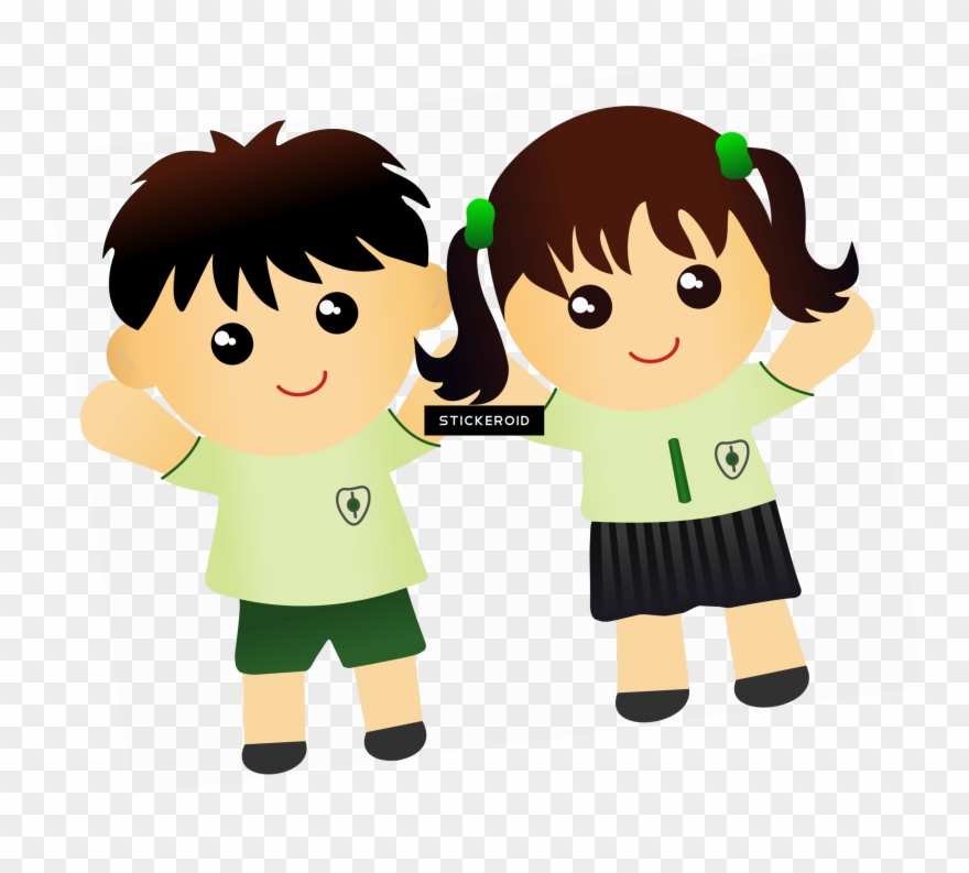Download Cute Kids - Clip Art Boy And Girl - Png Download (#1620858 ...