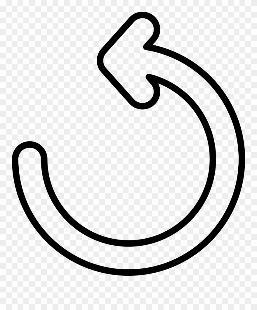 Circular Arrow Outline Comments - White Circular Arrow Clipart ...