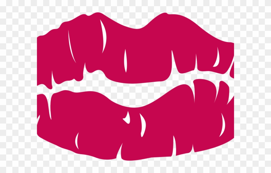 Download Kiss Clipart Kissable Lip - Cartoon Lipstick With Lips - Png ...