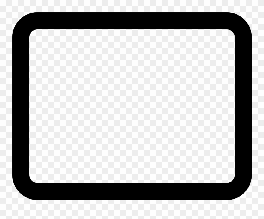 Download Rounded Rectangle Stroked Icon - Empty Tick Box Png Clipart ...