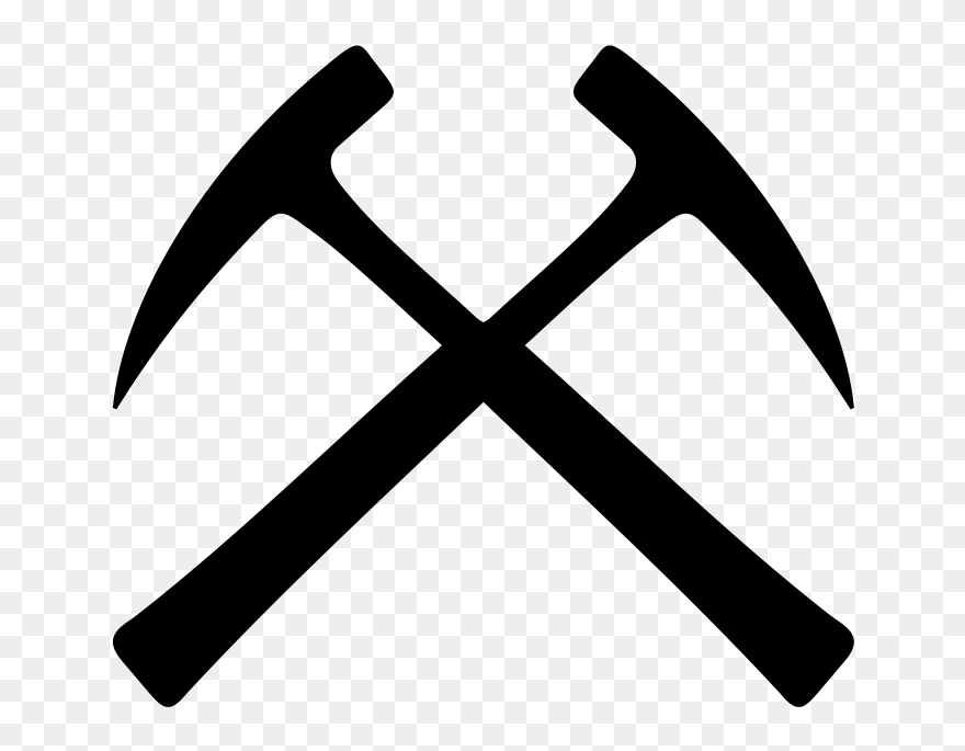 Crossed Rock Hammers Clipart Geologist's Hammer - Geology Hammer Logo ...