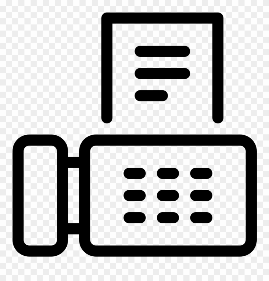 Communication Phone Fax - Icon Clipart (#1643089) - PinClipart