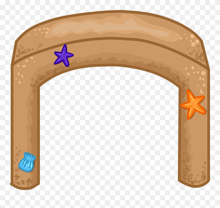 Sand Castle Arch - Club Penguin Sand Castle Clipart (#1644633) - PinClipart