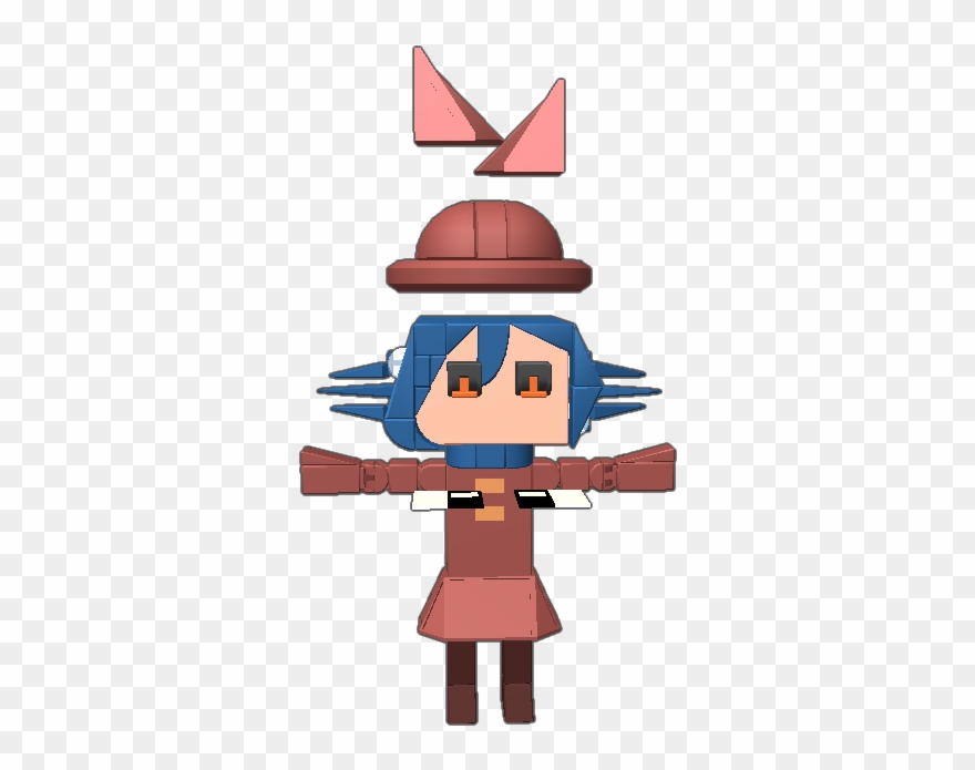 Remove Green Block On Head And Hat The Hand Position - Cartoon Clipart ...