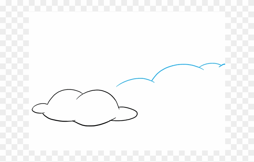 How To Draw Sky - Line Art Clipart (#1667713) - PinClipart