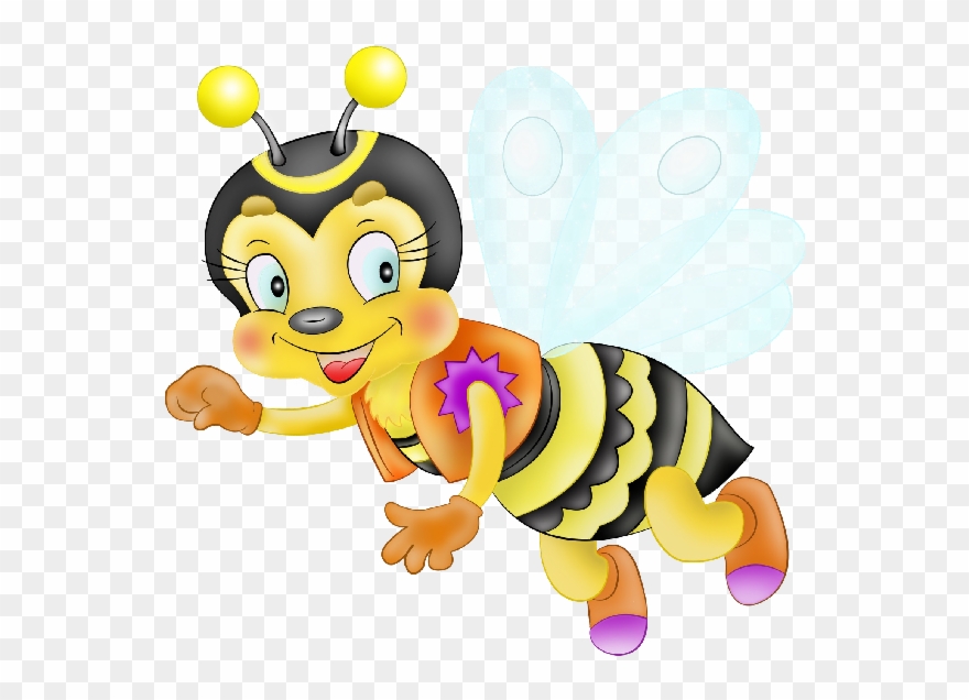 Download Cute Funny Bees - Transparent Background Cute Kindergarten ...