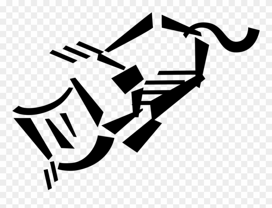 Vector Illustration Of Computer Hand Scanner Office - Graphic Design ...