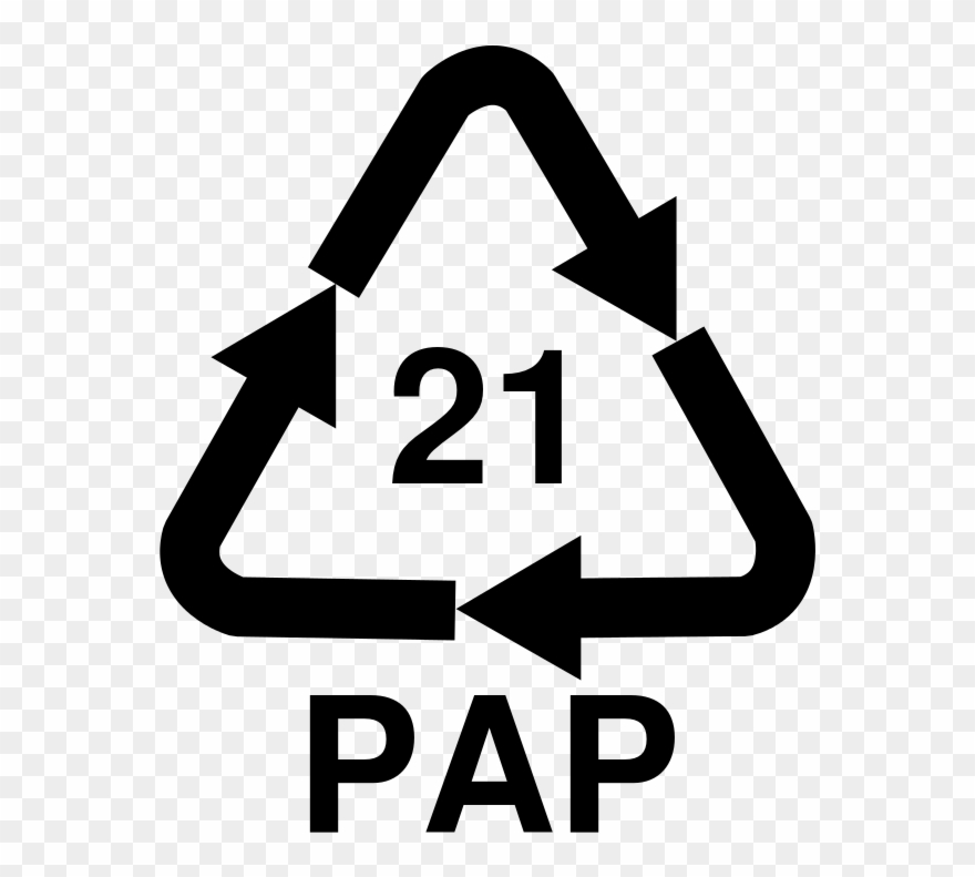 Download Recycling Code - Pap 21 Clipart (#1683733) - PinClipart