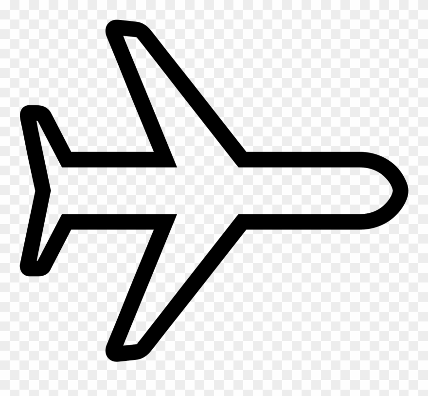 Download Svg Free Library Avion Vector - Airplane Icon White Clipart ...