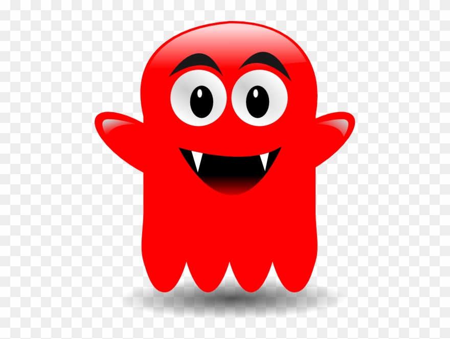 Red Glossy Ghost Clip Art - Colorful Ghost Clip Art Transparent - Png ...