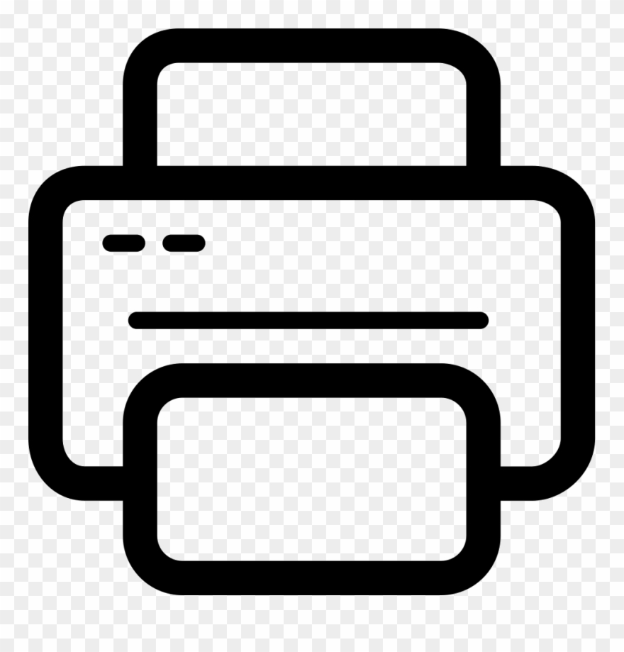 Print With Interface Button Of Printer Outline Comments - Botones De ...