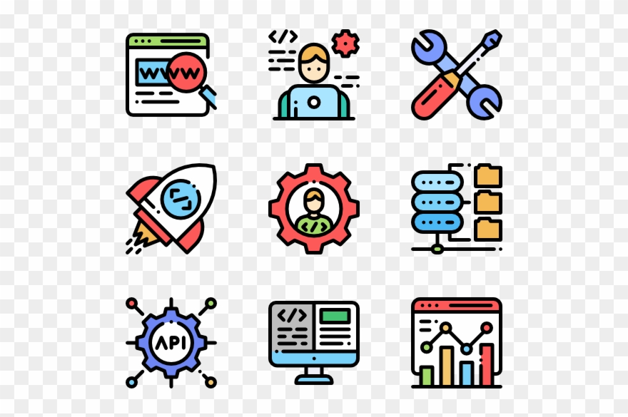 Web Development - Expression Vector Clipart (#1716049) - PinClipart