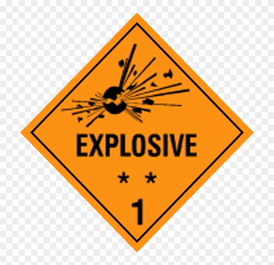 Transporting Class 1 Dangerous Goods - Imdg Code Class 1 Clipart ...