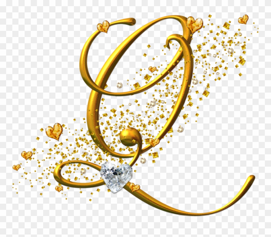 Alfabeto Dorado Con Corazones - Fuente De Letras R Clipart (#1747548 ...