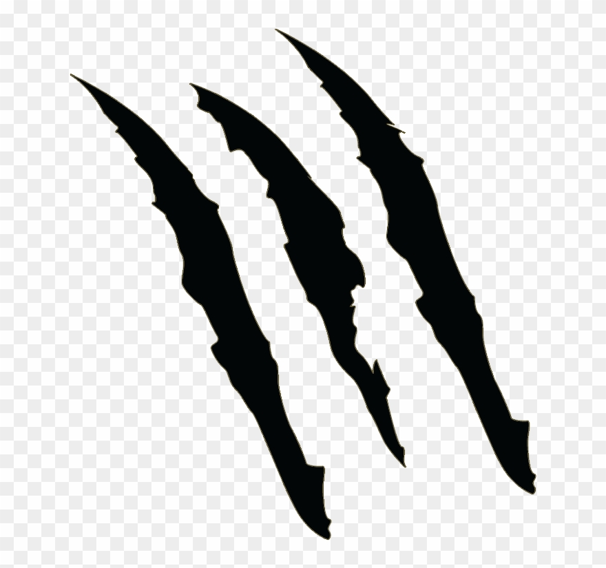 Download Cougar Paw Clipart Red Paw Print Clipart Best Panther - Claw ...