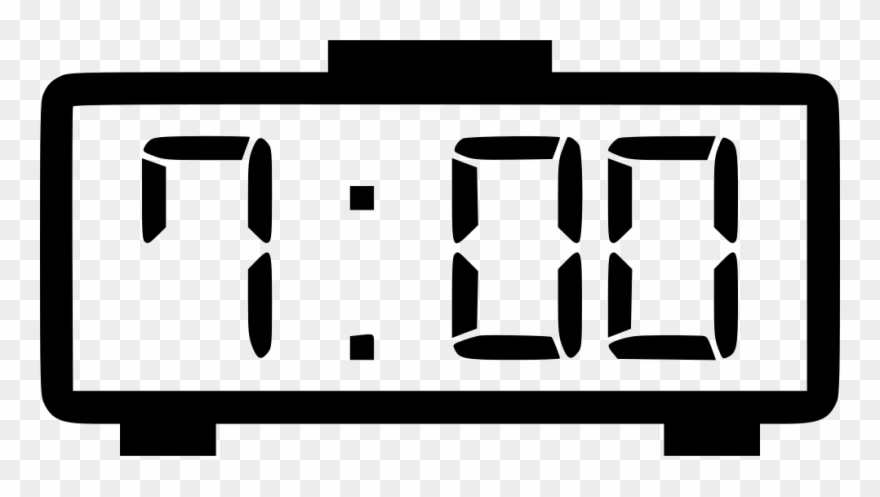 Download Digital Clock Svg Png Icon Free Download Clipart 1768695 