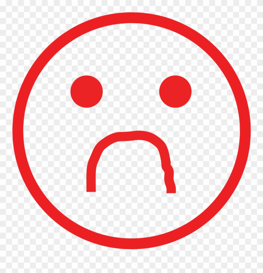 Download Sad Asian Femmes Sad Face Stickers A - Red Sad Face ...