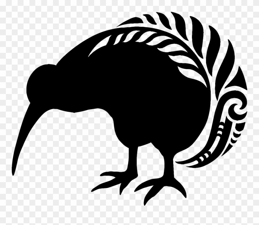 Download Kiwi Bird Clipart Maori Pattern - New Zealand Kiwi Fern - Png ...