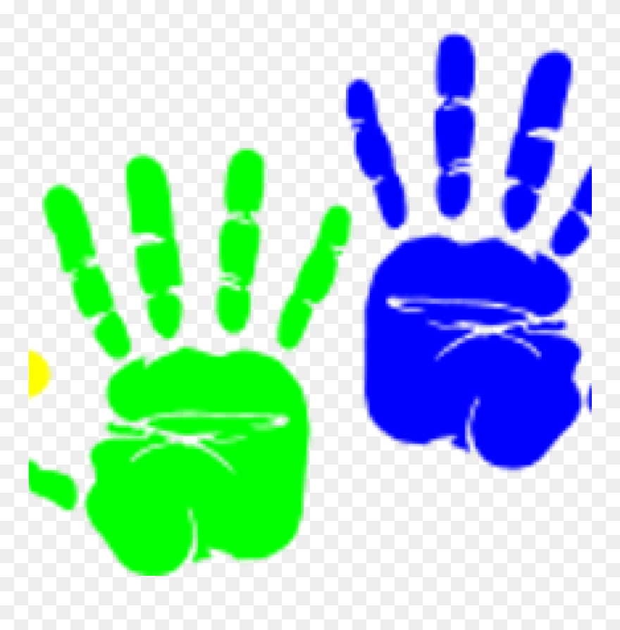 Handprint Clipart 19 Preschool Handprint Clip Art Black - Painted ...