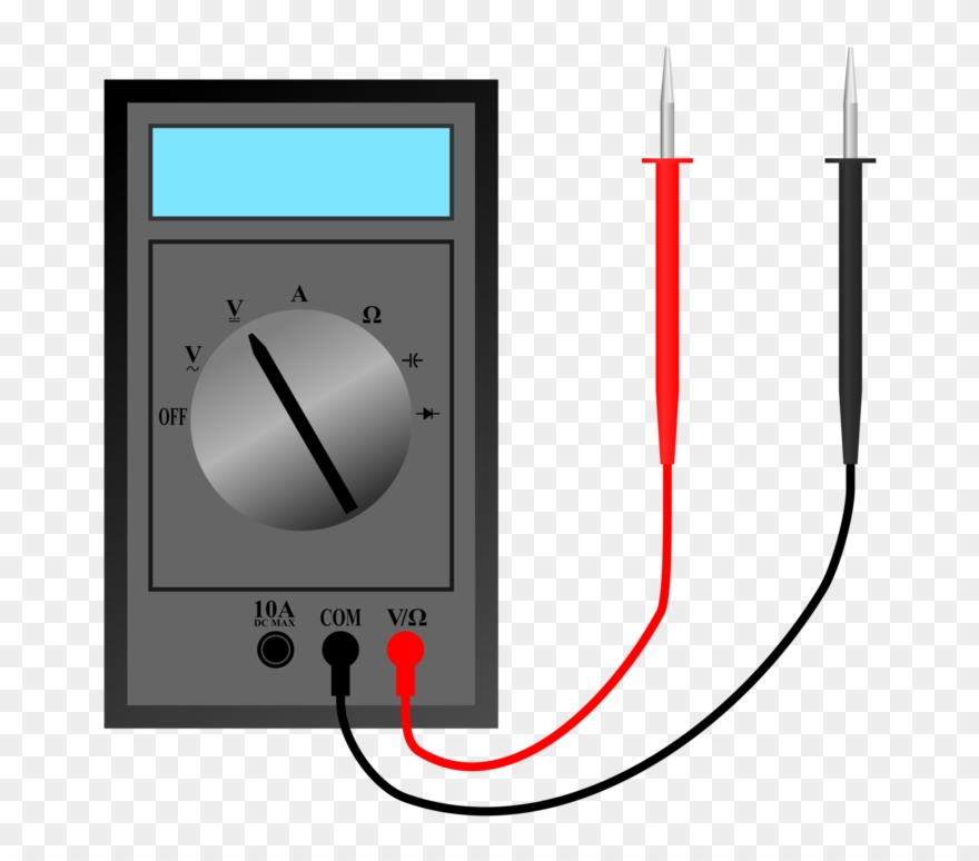Digital Multimeter Electronics Ammeter Electric Potential - Clipart Of ...
