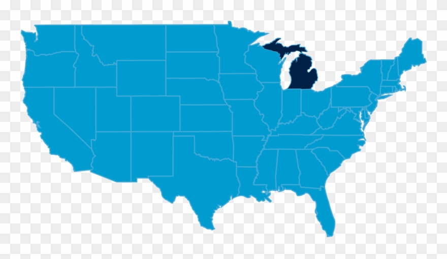 Zoomregmichigan - - Thinnest State Clipart (#1804592) - PinClipart