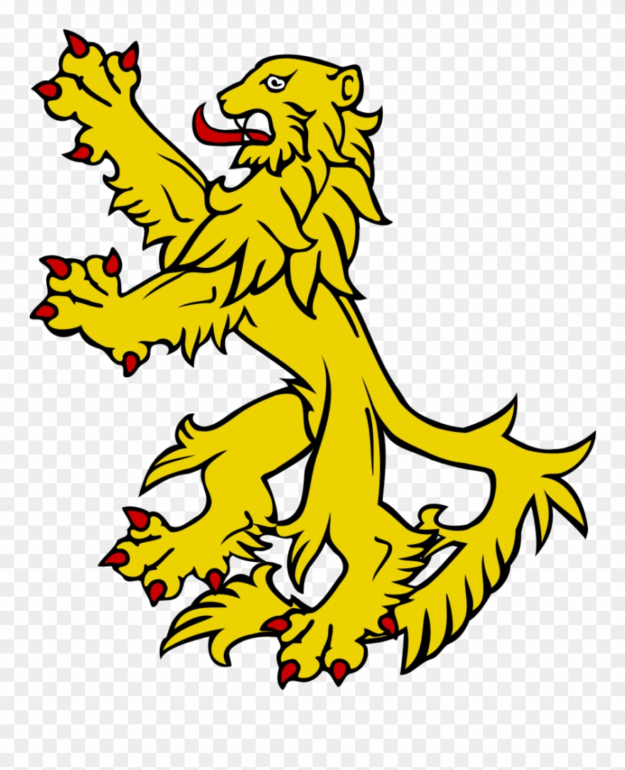 Lion Rampant Coward - Czech Czech Czech Square Sticker 3" X 3" Clipart ...